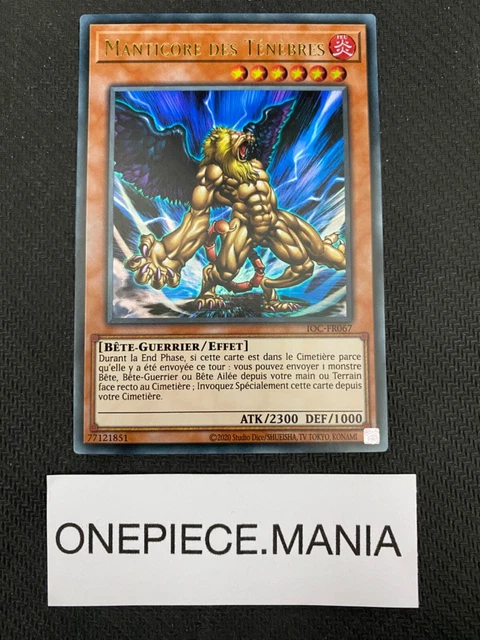 ENCHÈRE YU-GI-OH! LOT 20. Manticore des Ténèbres IOC-FR067 Ultra Rare EUR 1,00 - PicClick FR