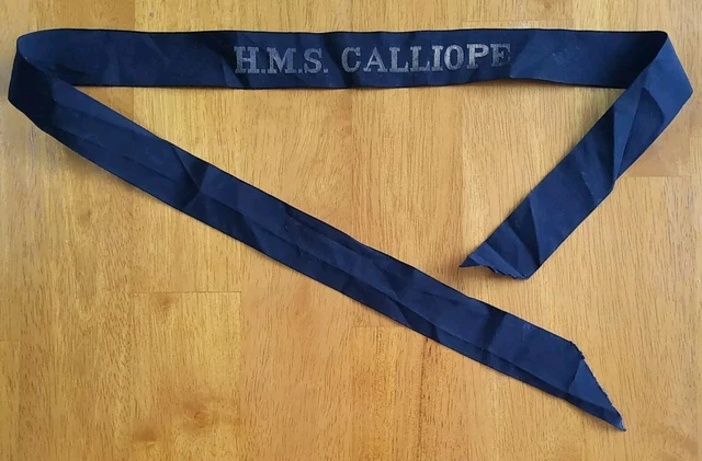 HMS CALLIOPE CAP Tally Band - Royal Navy £10.00 - PicClick UK