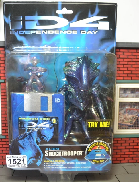 INDEPENDENCE DAY ID4 Trendmasters Action Figure - Alien Shocktrooper ...