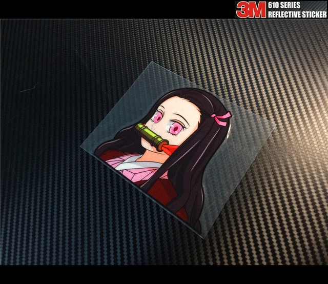 REFLECTIVE NEZUKO KAMADO Demon Slayer Peeking Cute Anime JDM Car ...