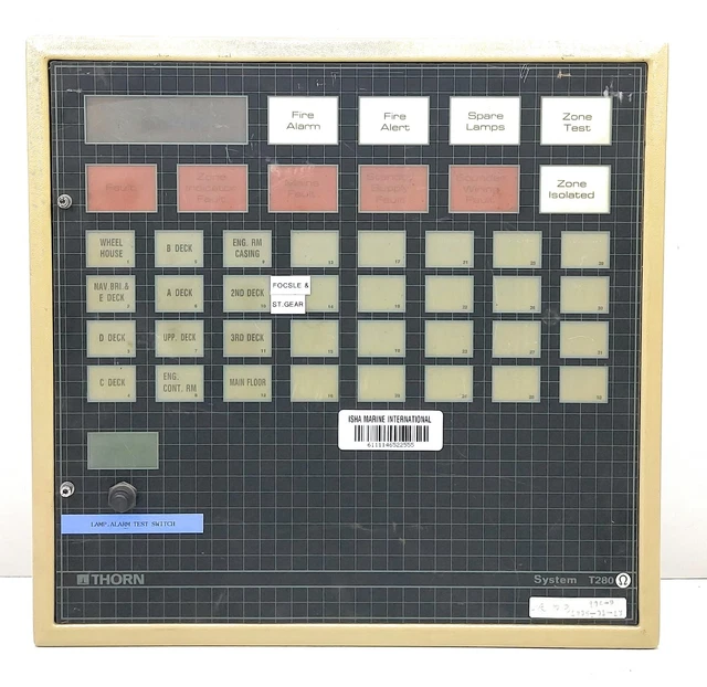 THORN SYSTEM T280 Fire Alarm Panel AFA-Minerva 523(1/03047) £211.80 ...