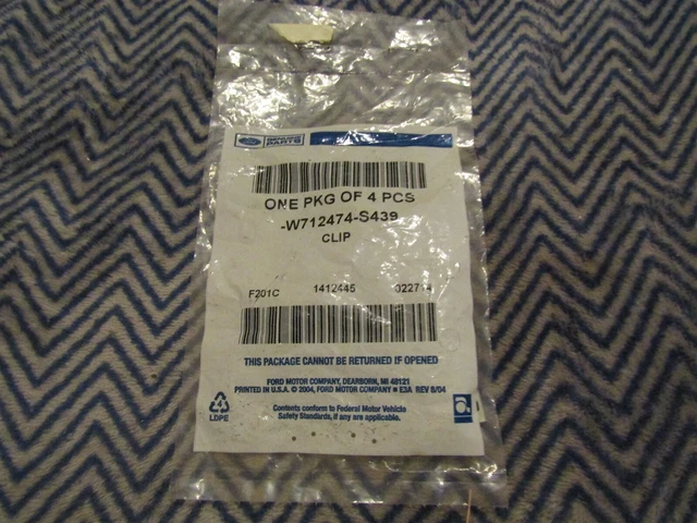 NOS FORD HARDWARE Broche Parte Número W712474-S439 Lote De 4 EUR 6,65 ...