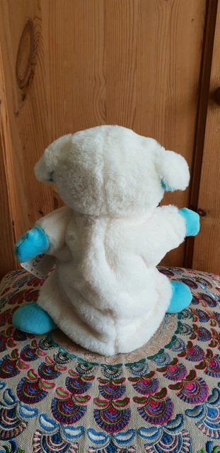 OH STUDIO BLUE White Dog Hand Puppet Baby Comforter Soft Plush Toy 10 ...