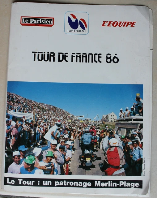 POCHETTE OFFICIELLE TOUR de France 1986. Merlin Plage, L'Equipe, Le ...