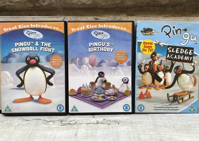 PINGU 3 DVD Mix and the Snowball fight Birthday Sledge Academy 111 mins ...