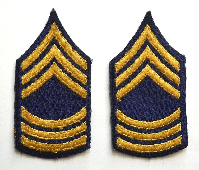 PRE? WWII WW2 Vintage US Army Master Sergeant Rank Insignia £4.47 ...