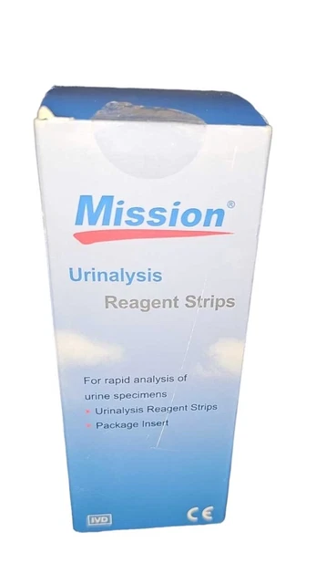 MISSION 10 PARAMETER Urinalysis Reagent Urine Test Strips- Qty 100 Exp ...