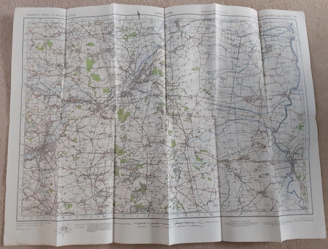 1949 WAR OFFICE Edition WW2 Ordnance Survey Map Boston Skegness Sheet ...