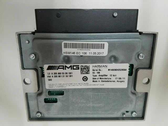 MERCEDES C43 AMG W205 Steuergerät Steuerteil Motorsound Control Modul ...