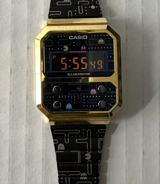 CASIO VINTAGE X Pac-Man Limited Edition Retro Digital Classic Watch ...