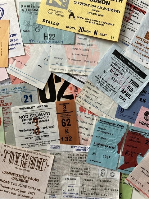 CONCERT TICKETS -ROCK,POP,PUNK etc - Choose From Dropdown List(2)OGA £ ...