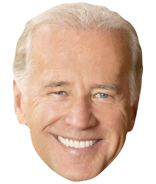 JOE BIDEN MASK American Politician 2D Card Party Mask - US PResident ...