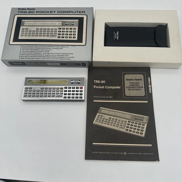 RARE! VINTAGE RADIO SHACK NO.TRS-80 POCKET COMPUTER New In Box Steven ...