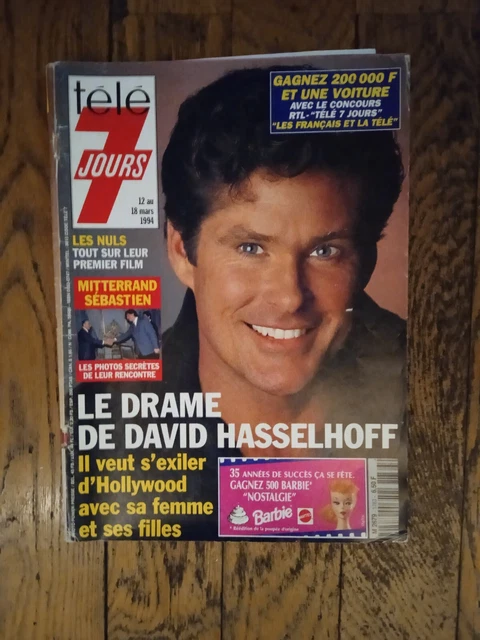 MAGAZINE TÉLÉ 7 jours de 1994 - David Hasselhoff EUR 5,00 - PicClick FR