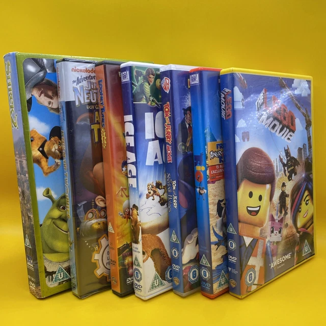 DVD BUNDLE KIDS Fun Movies x 7 Dreamworks LEGO Nickelodeon & More Animated DVDS £6.99 - PicClick UK