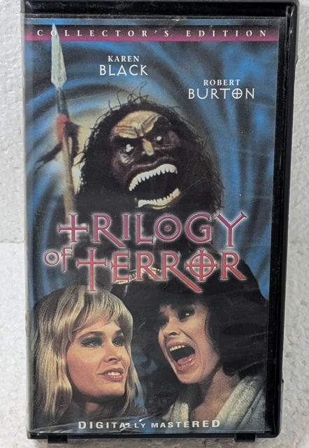TRILOGY OF TERROR Karen Black VHS Rare Clamshell Case 1999 Anchor Bay ...