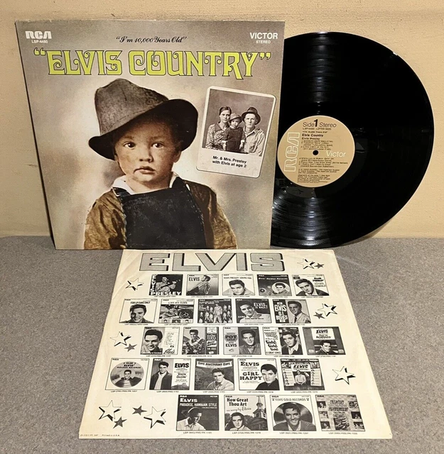 ELVIS COUNTRY (I'M 10,000 Years Old) LP 1971 RCA Records LSP-4460 EX/EX ...