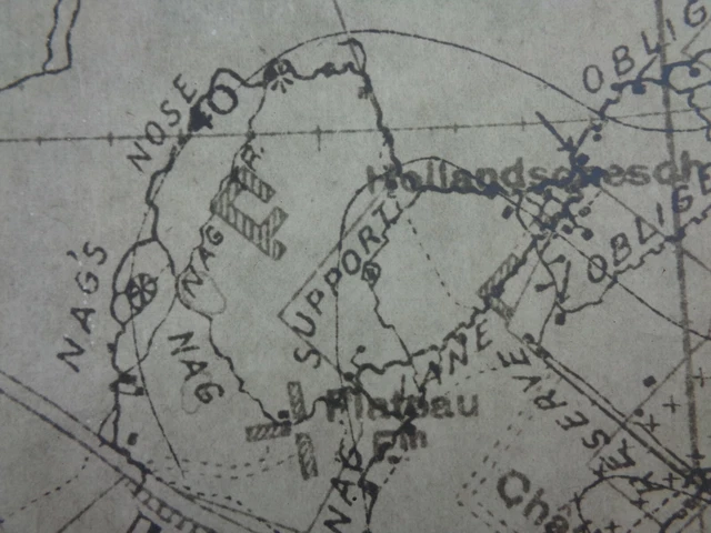 WW1 TRENCH MAP "BATTLE of MESSINES RIDGE" (HOLLANDSCHESCHUR FARM & NAG ...
