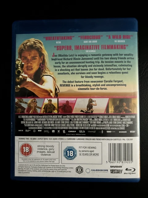 REVENGE (BLU-RAY) MATILDA Lutz Guillaume Bouchède Jean-Louis Tribes UK ...
