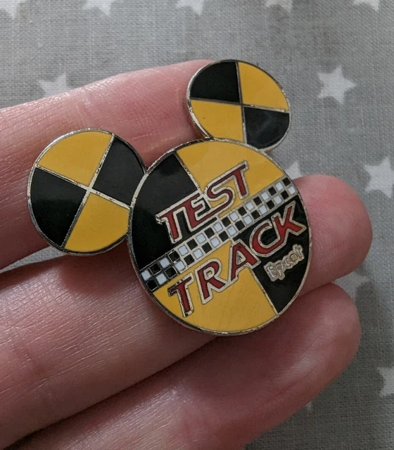 VINTAGE WALT DISNEY World EPCOT Test Track Ride Mickey Mouse Icon Pin £ ...