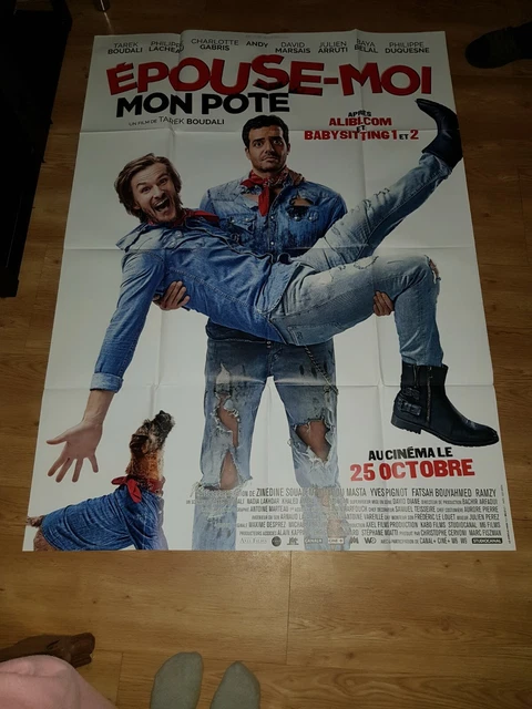 AFFICHE DE CINÉMA d'époque du film: EPOUSE MOI MON POTE de 2017 ...