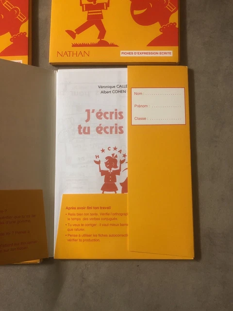4CAHIER J’ÉCRIS SEUL,TU écris seul CE2,cycle 3,niveau1,Fiche d ...