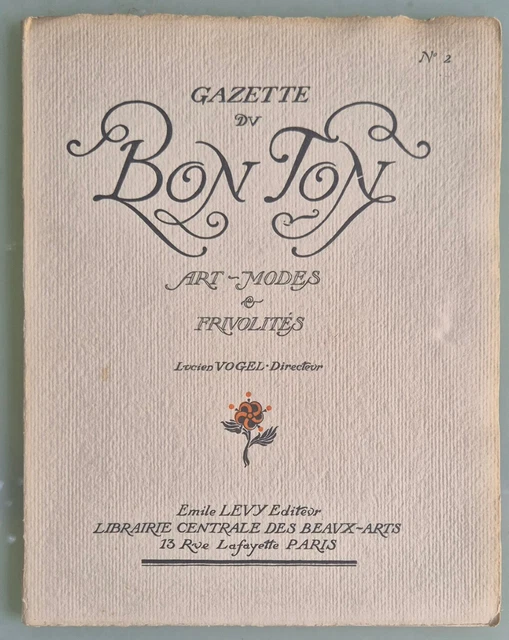 GAZETTE DU BON TON N°2-1912 bien complet du texte mais sans les ...