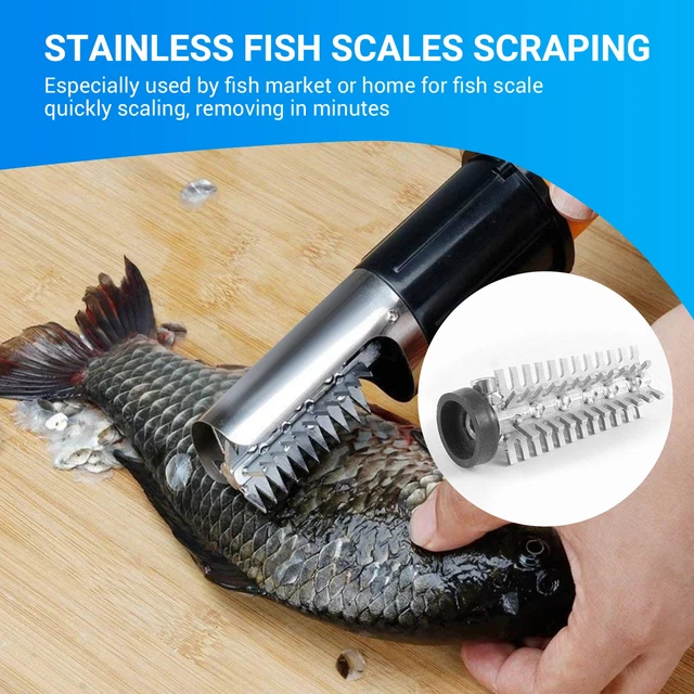FISH SCALE REMOVER Accessories Electric Scaler Remove Cutter Head Tool ...