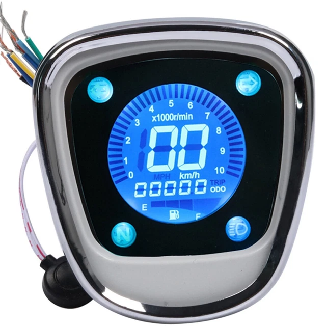 SPEEDOMETER ODOMETER TACHOMETER LCD Digital For Honda C50 C70 C90 ...