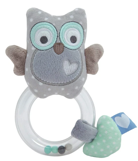 TIAMO MIT BEISSRING und Rassel 16 cm, Greifling für Baby ab Geburt EUR ...