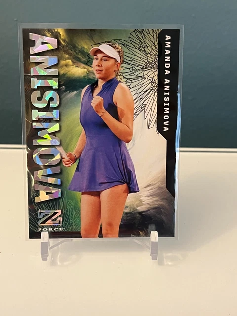 2023 SKYBOX METAL Champions Amanda Anisimova Z-Force Rave glace ...