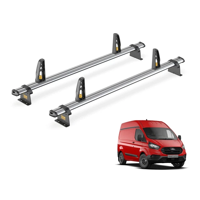 FORD TRANSIT CUSTOM Roof Rack for 2013-2024 GEN1 [H2] 2 Bars Van Guard ...