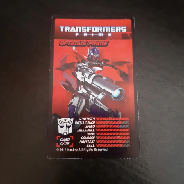 RARE TRANSFORMERS PRIME Optimus Prime Lenticular Art Card 6/30 £5.00 ...