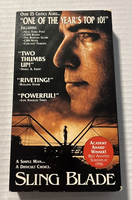 SLING BLADE VHS Video Tape 1996 Billy Bob Thornton Dwight Yoakam John ...