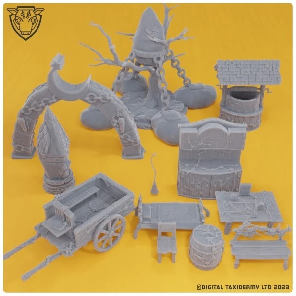 FANTASY LANDS STYALIZED Scatter 28mm fantasy wargaming resin scatter ...
