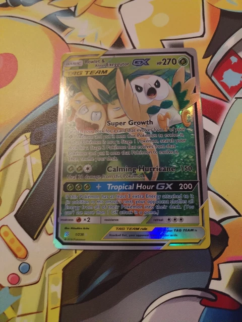 POKÉMON CARD ROWLEY & Executor Tag Team/Fake Collectable Card for kids ...