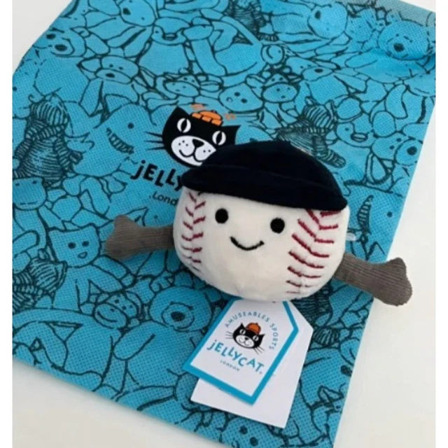 JELLYCAT BASEBALL CHARM Amuseables Plush for Game Day Gifting with Tags ...
