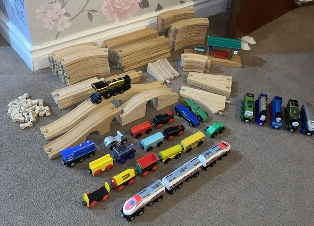 BRIO, ELC AND Thomas The Tank Engine Assorted Wooden Train Set Bundle £ ...