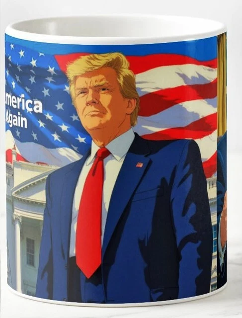 DONALD TRUMP - Coffee mug tea cup gift - art style - xmas gift ...