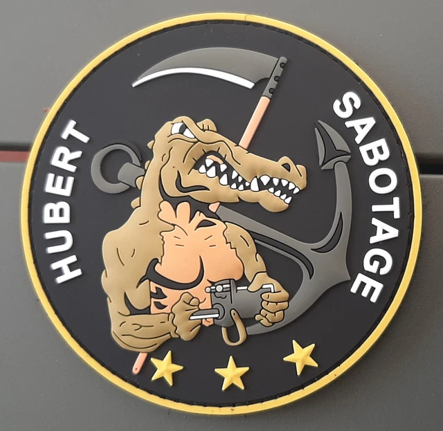 COMMANDO HUBERT SABOTAGE KHB Patch PVC Marine CASM ORIGINAL Nageurs de ...