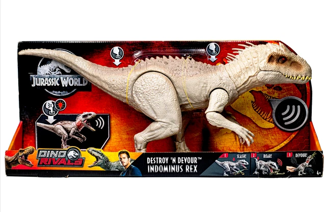 MATTEL JURASSIC WORLD Destroy 'N Devour Indominus Rex 2019 (Works!) EUR ...