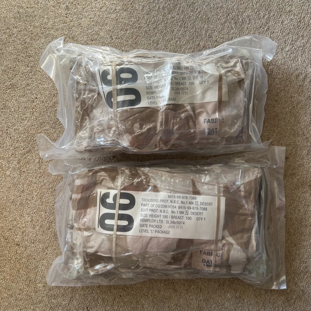 BRITISH ARMY SURPLUS Issue Woodland Dpm Nbc Smock & Trousers ...