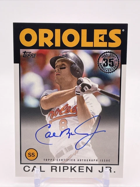 2021 TOPPS 86A-CR Cal Ripken Jr autographe EUR 27,58 - PicClick FR