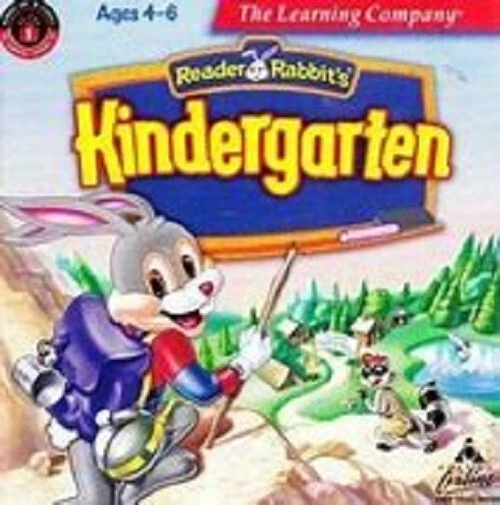 READER RABBIT'S KINDERGARTEN Ages 4 to 6 Childrens Educational Software ...