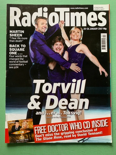 RADIO TIMES 20-JAN-2007 TORVILL & DEAN Martin Sheen Josh Groban Darcey ...