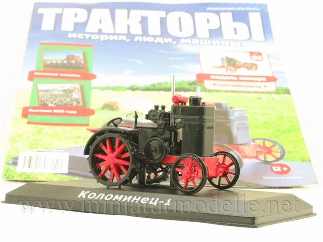 1:43 KOLOMENEZ 1 Traktor Hachette 85 Russische Tractor USSR Schlepper ...