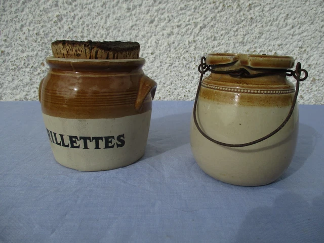 ANCIEN POT A Rillettes En Grès Et Pot De Bouillon Berger En Gres EUR 25 ...