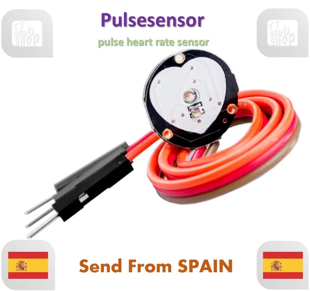 PULSESENSOR HEART RATE Pulse Sensor Module Open Source for Arduino EUR 4,54 - PicClick FR