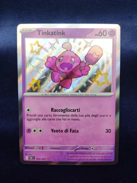 CARTE POKEMON TINKATINK 165/091 Destino di Paldea 151 Near Mint Ita EUR ...
