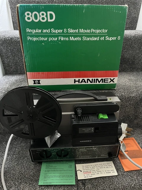 VINTAGE HANIMEX 808D 8mm Regular and Super 8 Silent Movie Projector ...
